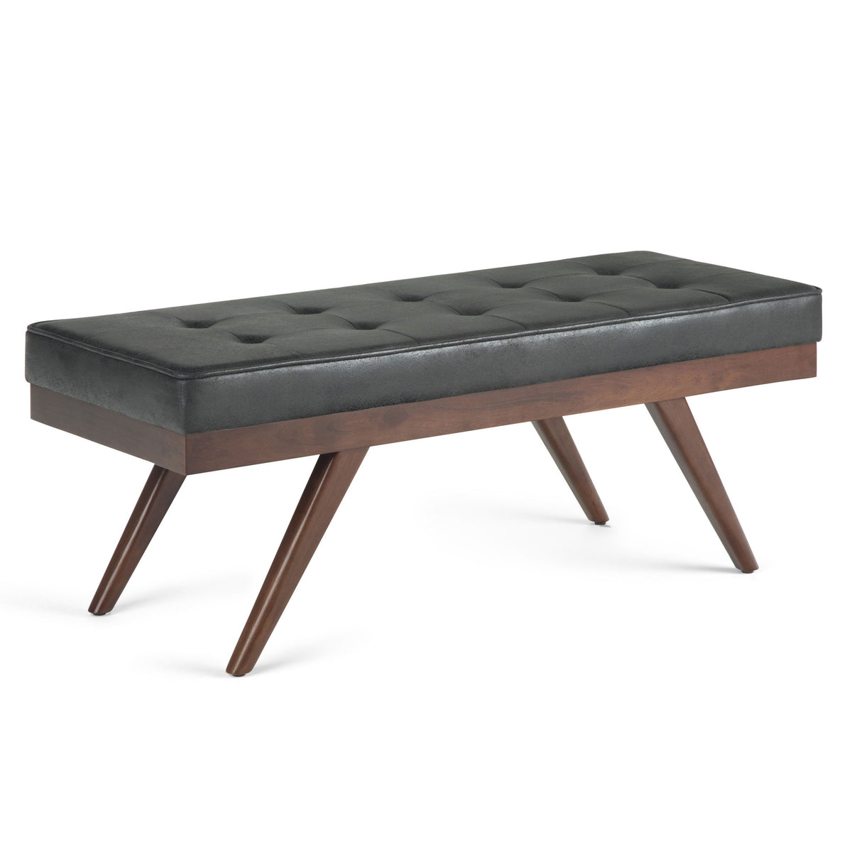 Pierce - Mid Century Upholstered Ottoman Bench — Brother's Outlet
