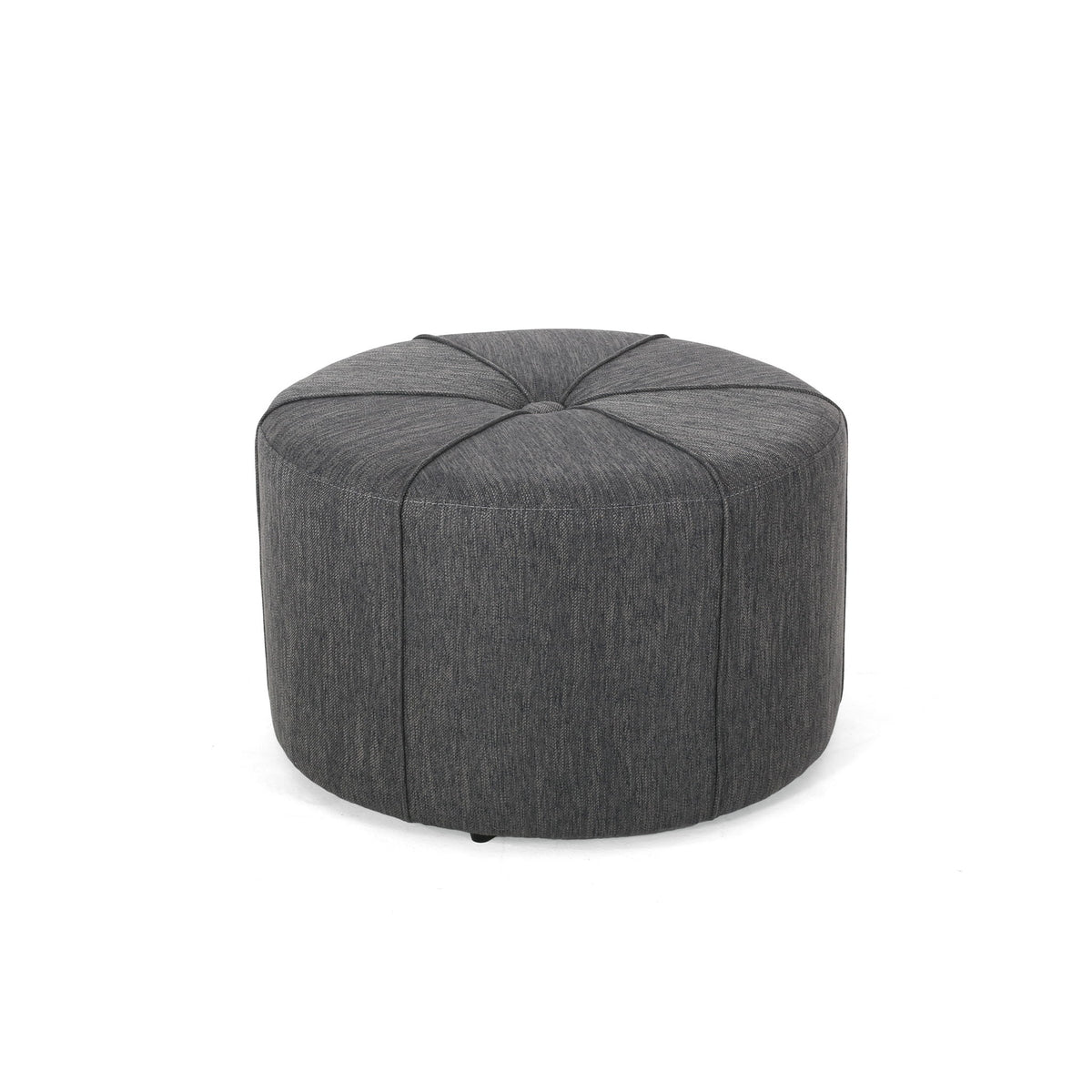 Contemporary Ottoman With Tonal Piping And Button Tuft Design — Brother ...